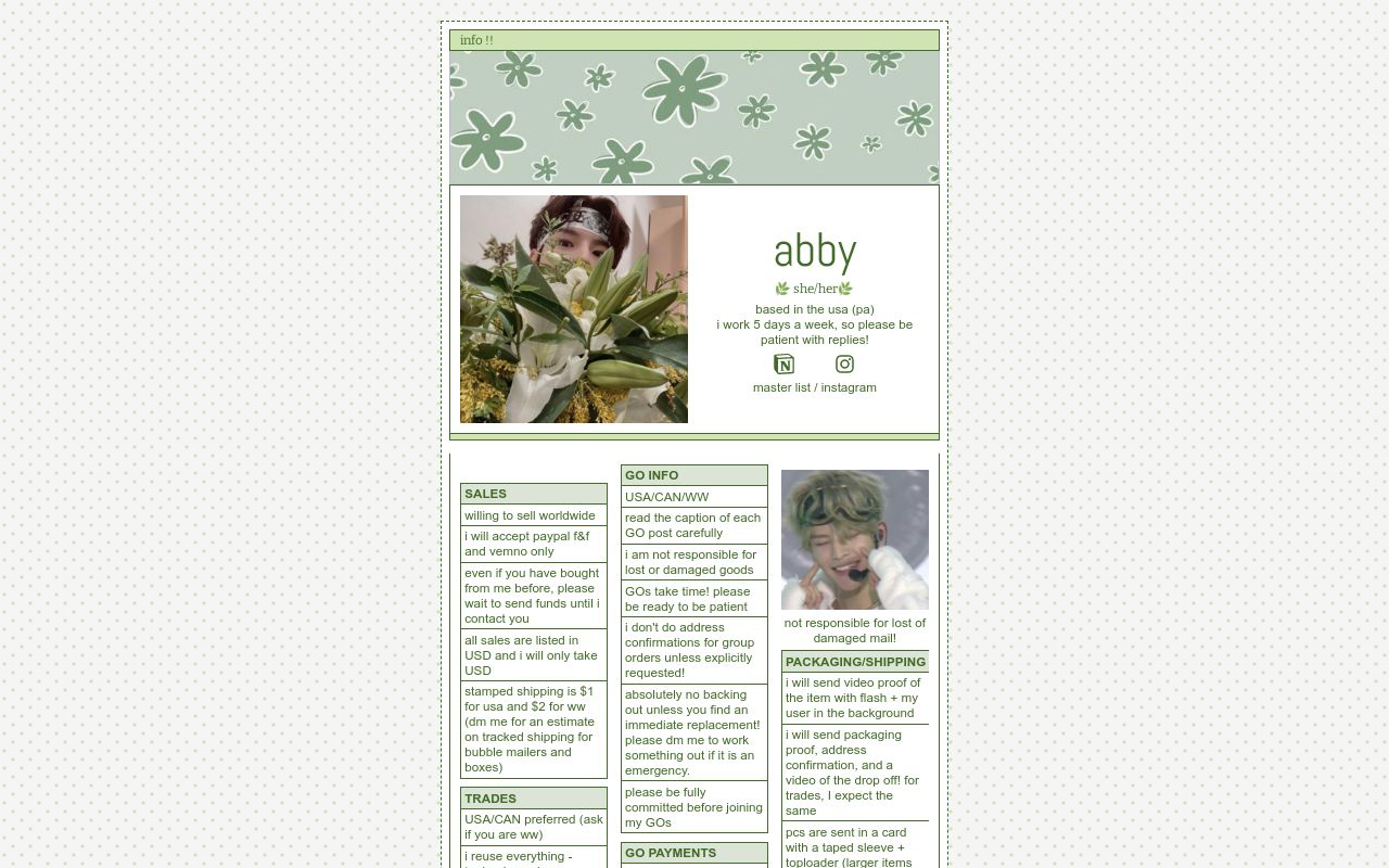 abby's info